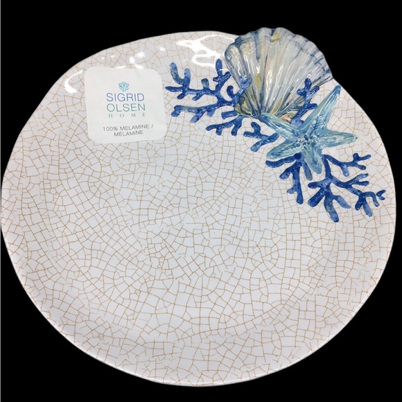 Sigrid Olsen | Dining | X4 Sigrid Olsen Coastal Seashell Melamine Salad ...